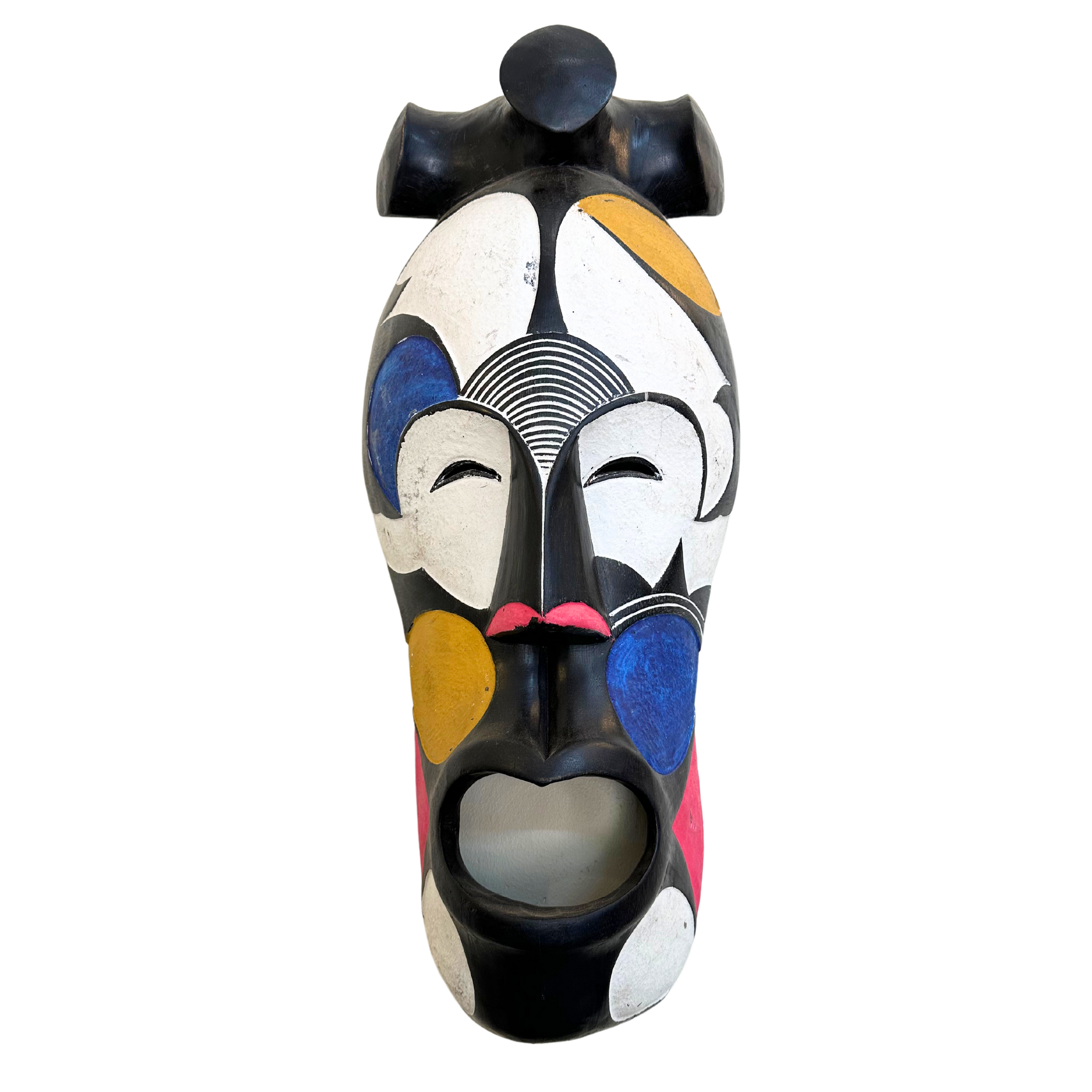 Thick Colourful African Fang Mask