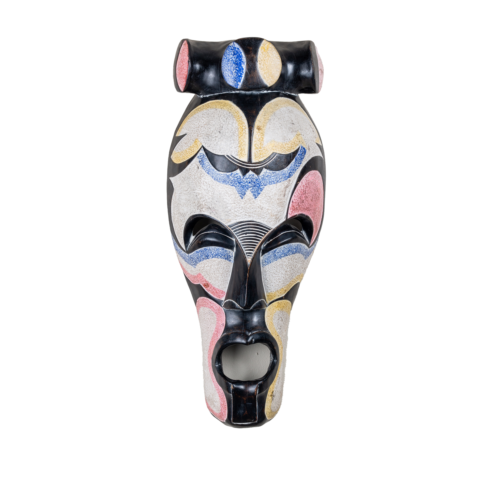Thick Colourful African Fang Mask