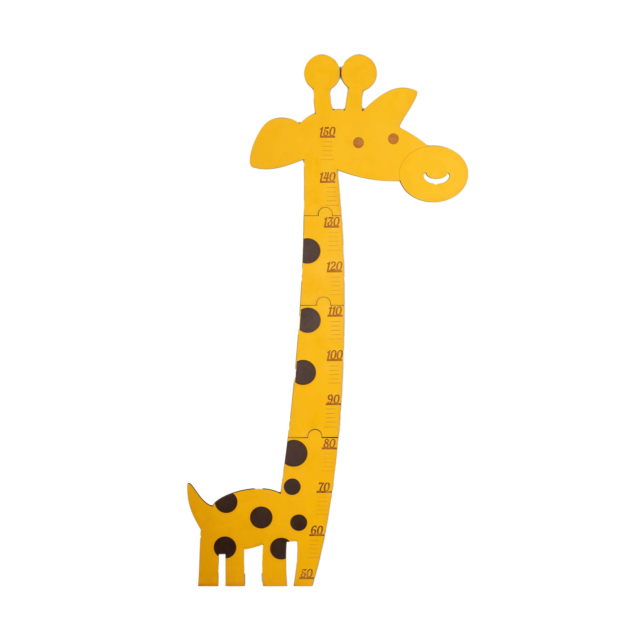Wooden Laser Cut Giraffe Growth Chart Puzzle Pieces